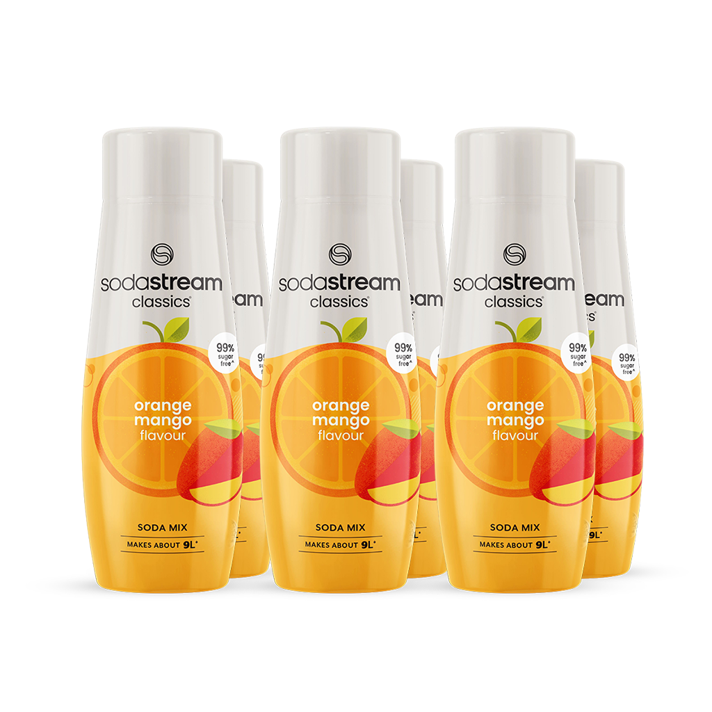 Classics Fruits Orange Mango Syrup 6 Pack – SodaStream Australia