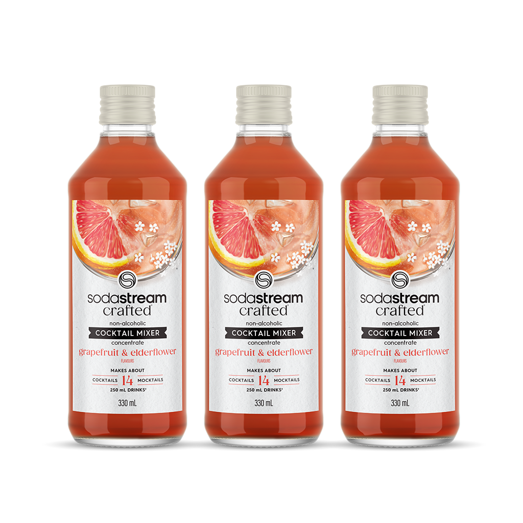 SodaStream® Crafted Cocktail Mixers™ Grapefruit & Elderflower 3 PACK ...