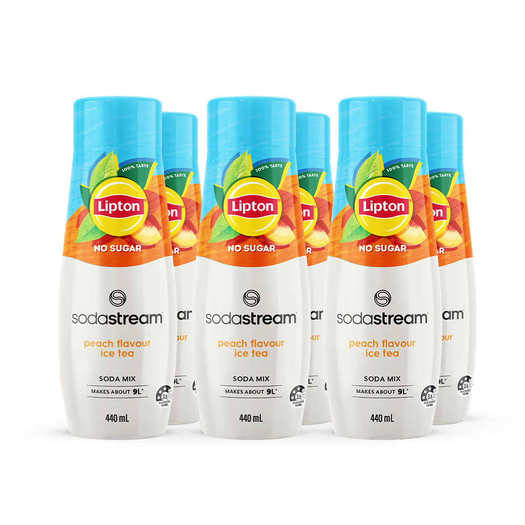 Lipton Ice Tea Peach No Sugar Syrup Flavour 6 PACK – SodaStream Australia