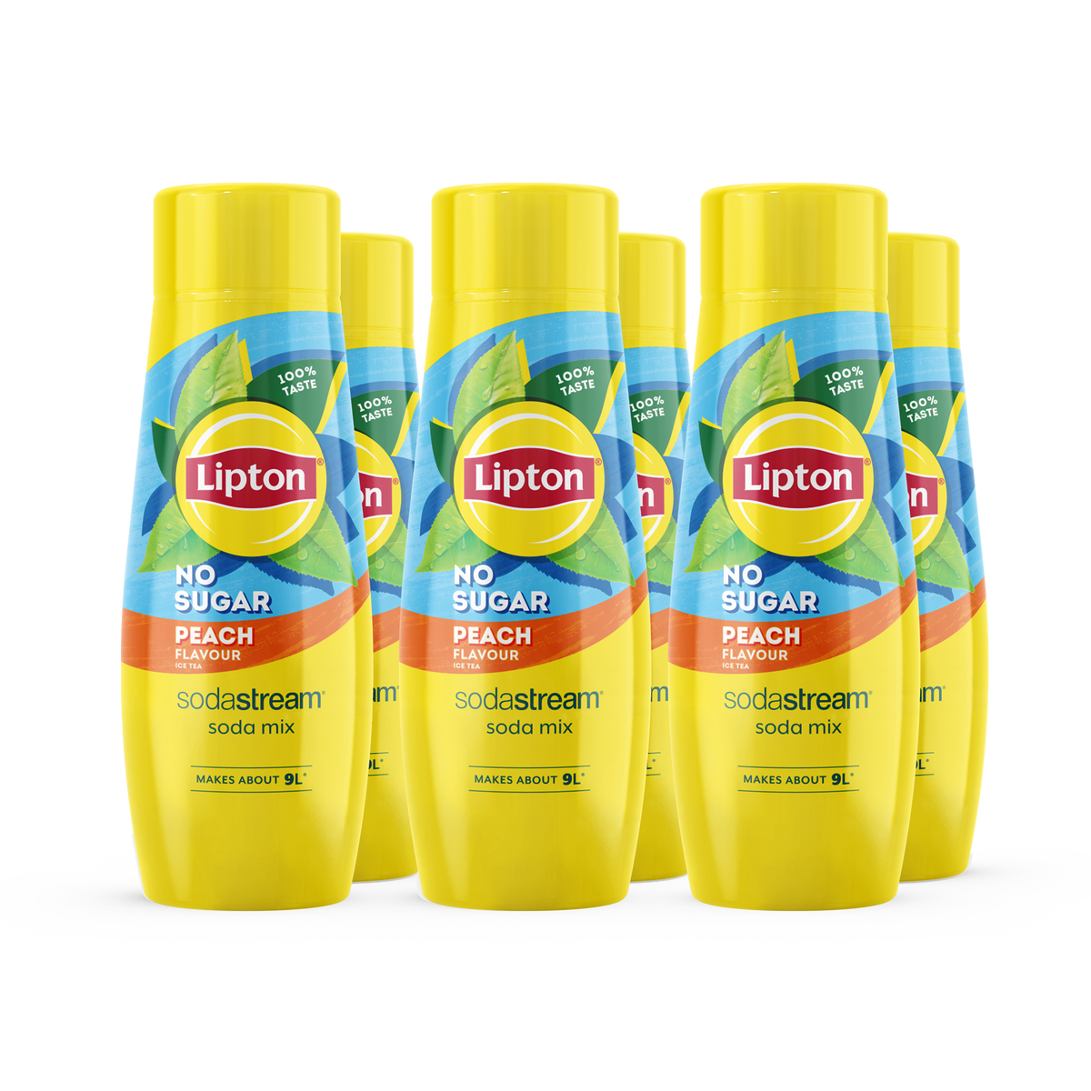 Lipton Ice Tea Peach No Sugar Syrup Flavour 6 PACK – SodaStream Australia