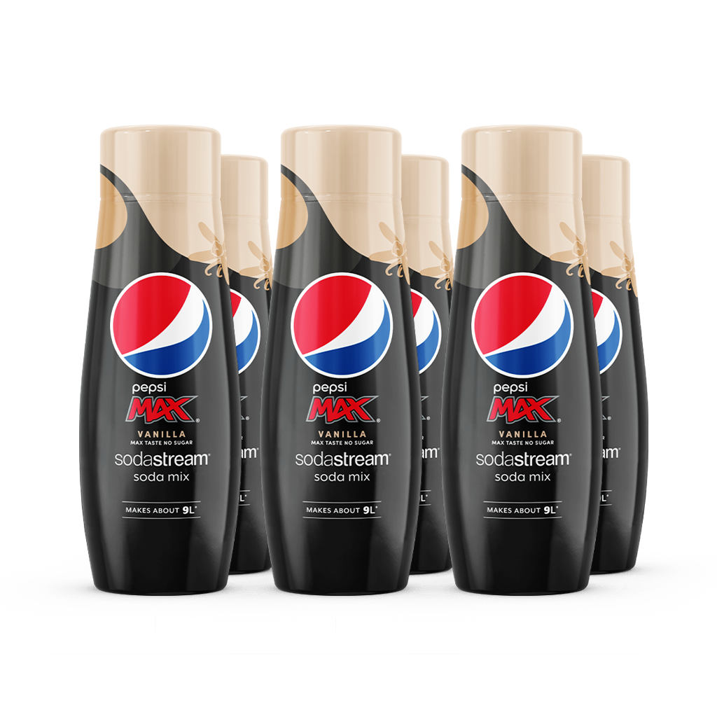 SodaStream Pepsi Max Vanilla Syrup Flavour 6 Pack – SodaStream Australia