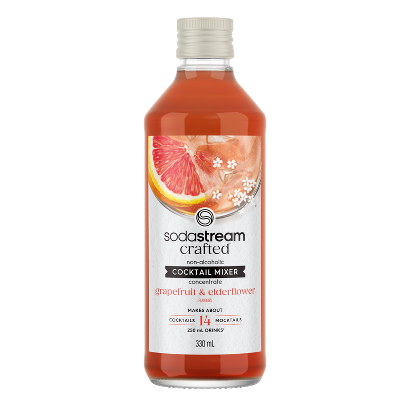 SodaStream Crafted Cocktail Mixer - Grapefruit & Elderflower Drink Mix – SodaStream Australia