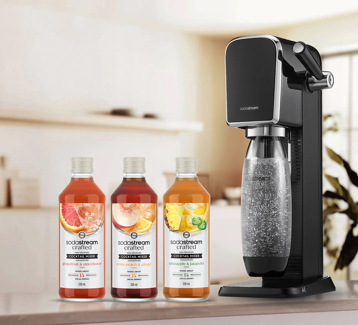 SodaStream® Crafted Cocktail Mixers™ Grapefruit & Elderflower 3 PACK ...
