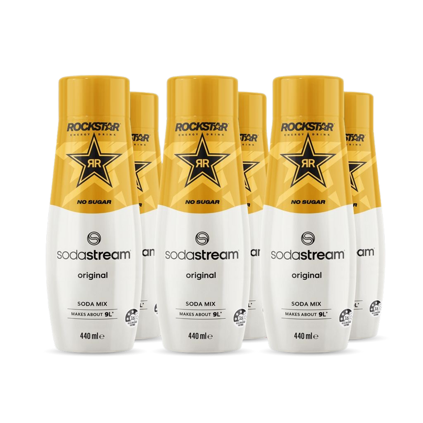 Rockstar Energy Drink No Sugar 6 Pack – SodaStream Australia